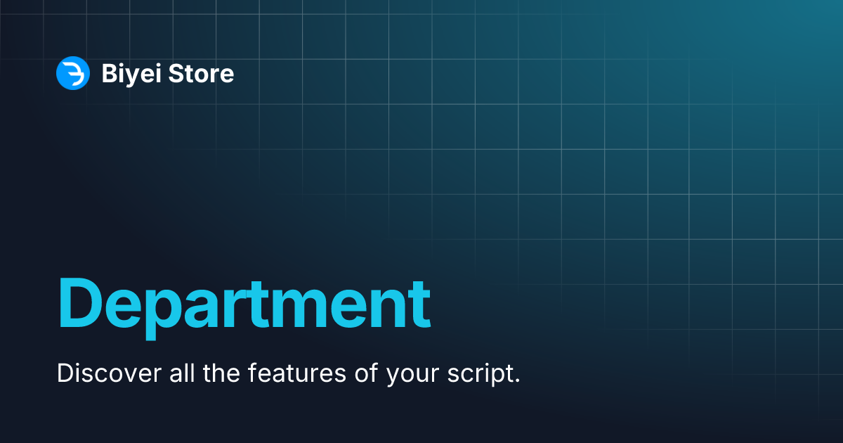 Department | Biyei Store