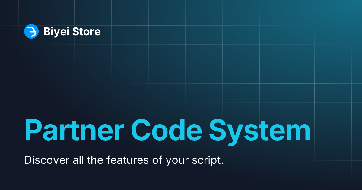 Partner Code System | Biyei Store
